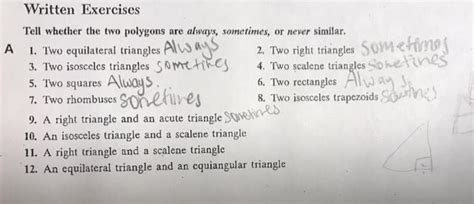 Solved Written Exercises Tell Whether The Two Polygons Are Chegg Com