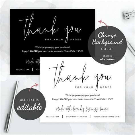 Loyalty Card Template T Certificate Template Thank You Card