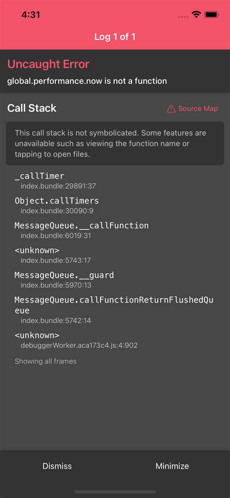 V TypeError Global Performance Now Is Not A Function Issue Gorhom React Native