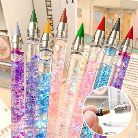 Colorful Unlimited Writing Pencil Without Sharpening Pencils Detachable