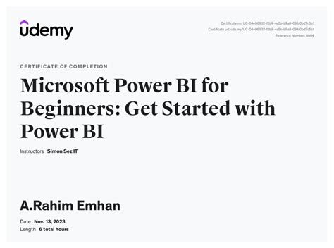 a rahim emhan on linkedin udemy course completion certificate