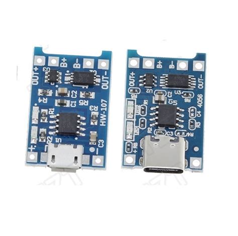 Tp4056 Micro Usb And Tp4056 Type C 18650 Battery Charging Module With Protection Daraz Lk
