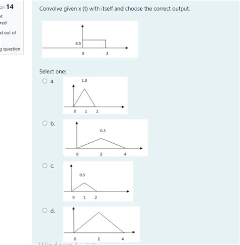 solved on 14 convolve given x t with itself and choose the