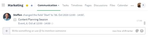 Editing Or Deleting Entries Messages In Stackfield