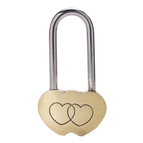 Apl 미니 새겨진 더블 하트 자물쇠 솔리드 황동 하트 잠금 소원 잠금 연인을 위한 영구 사랑 결혼식 발렌타인 열쇠 없음자물쇠 Aliexpress