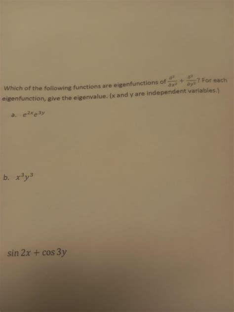 Solved 3 Which Of The Following Functions Are