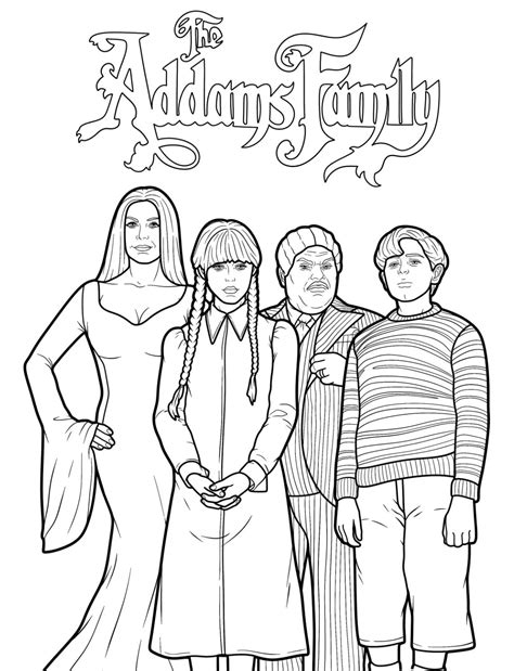 36 Coloriage Mercredi Addams En Ligne Facile Et Gratuit