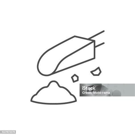소금 더미 선 윤곽선 아이콘 결정체에 대한 스톡 벡터 아트 및 기타 이미지 결정체 벡터 소금 Istock