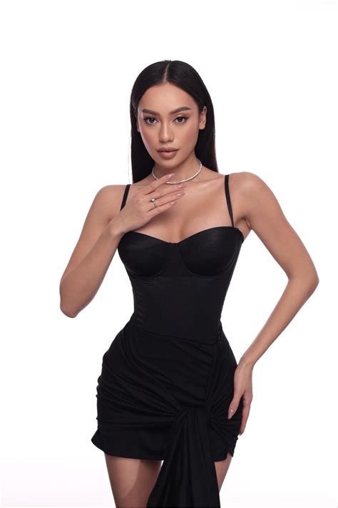 Black Satin Corset Amelia Custom Tailoring