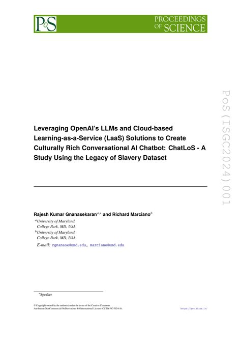 Pdf Leveraging Openais Llms And Cloud Based Learning As A Service Laas Solutions To Create
