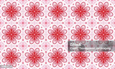 민족 추상적 배경 귀여운 발렌타인 데이 사랑 하트 꽃 핑크 모티프 기하학적 부족 Ikat 민속 동양 네이티브 패턴 전통적인 디자인 카펫 벽지 의류 직물 포장 인쇄 벡터 0