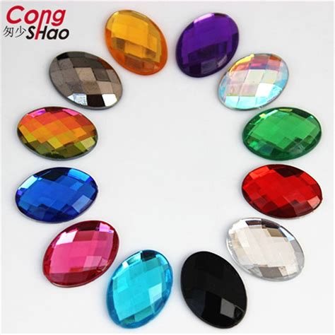 Cong Shao diamantes de imitación acrílicos coloridos piedras y