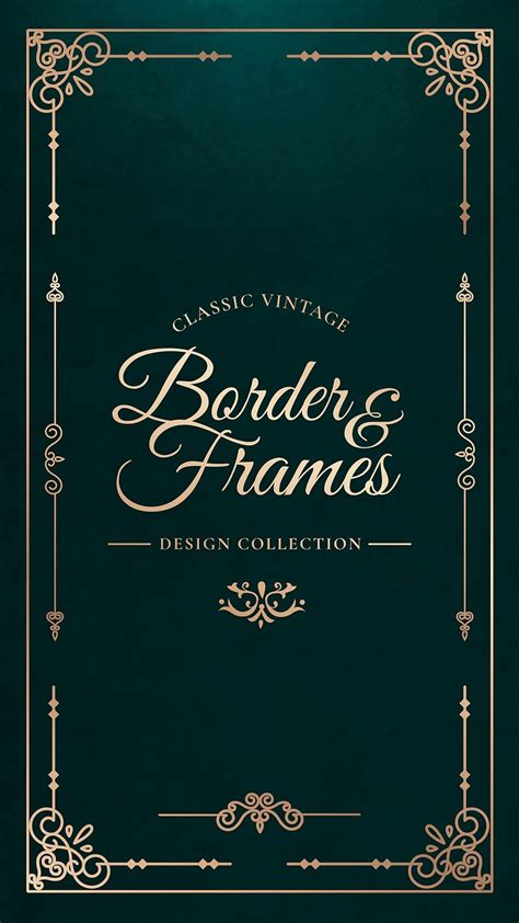 Vintage Border And Frames Vector Premium Vector Rawpixel