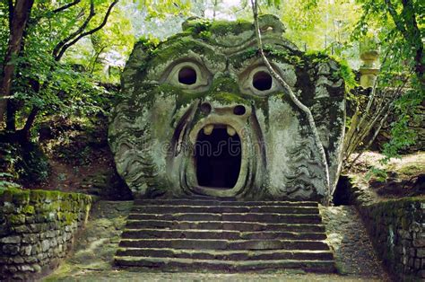 Garden Of Bomarzo Sacred Grove Park Of The Monsters Orcus Mouth