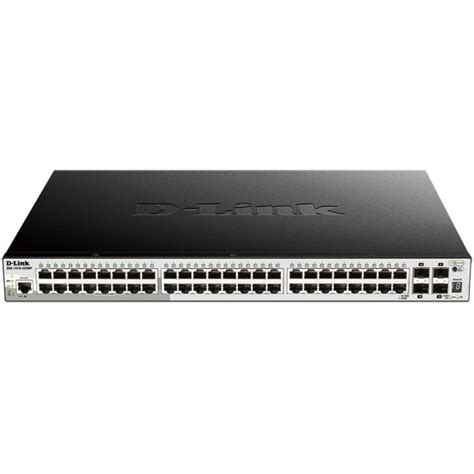 Коммутатор D-Link DGS-1510-52XMP/A1A 48G 4SFP+ 48PoE 370W настраиваемый ...