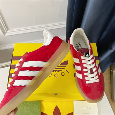 ᐈ Кроссовки Гуччи & Аdidas Gazelle, красные купити в Києві і Україні ...