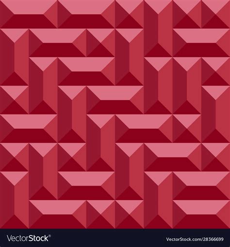 Geometric 3d Seamless Pattern For Industrial Vector Image