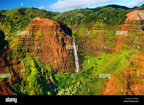 Stunning View Into Waimea Canyon Also Known As The Grand Canyon Of The