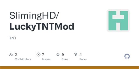 GitHub SlimingHD LuckyTNTMod TNT
