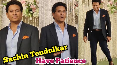 When Master Blaster Sachin Tendulkar Says Have Patience To Paps While