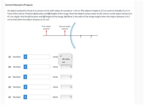 Solved An Object Is Placed In Front Of A Convex Mirror With Chegg
