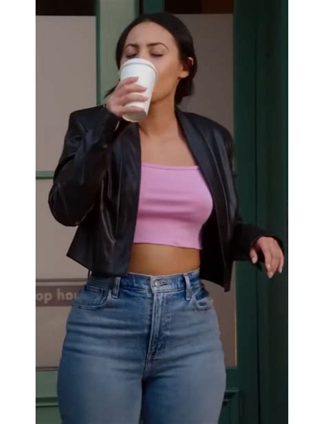 How I Met Your Father Francia Raisa Leather Jacket Hollywood Jackets