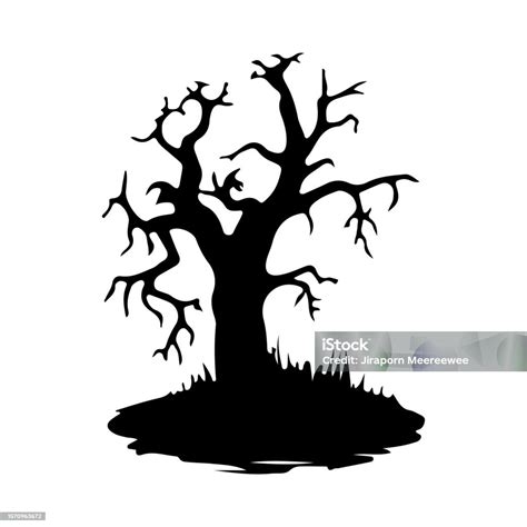 나무 악마 무서운 무서운 할로윈 일러스트레이션 벡터 10월에 대한 스톡 벡터 아트 및 기타 이미지 10월 건축 건축물