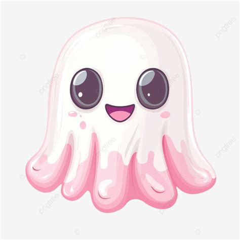 Fantasma Bonito Dos Desenhos Animados Cores Rosa E Brancas PNG Desenho Animado Fantasma