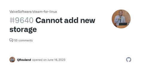 Cannot Add New Storage · Issue 9640 · Valvesoftwaresteam For Linux · Github