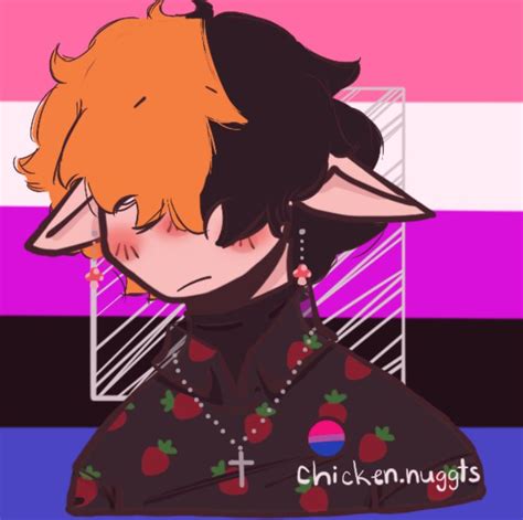 I wanna look like this é Lgbt pride art Bi flag Anime