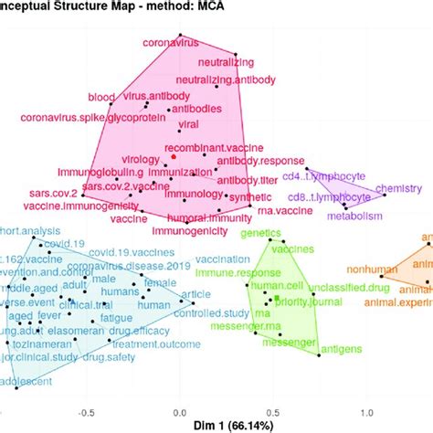 Conceptual Structure Map Multiple Correspondence Analysis MCA Method