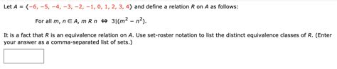 Solved Let A 6 5 4 3 2 1 0 1 2 3 4 And