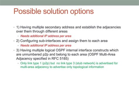 Multi Area Ospf Adjacency On Ios Xr Ppt