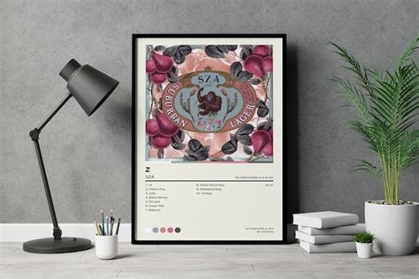 Sza Poster Sza Z Album Cover Poster Tracklist Poster Etsy Australia