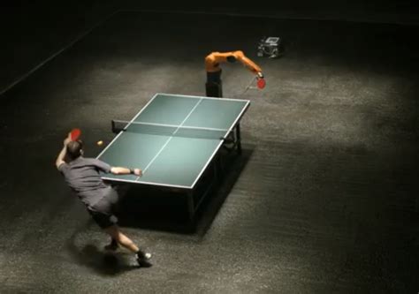watch this robot play a table tennis champion — and almost win