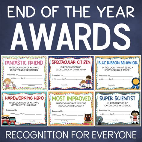 Class Awards End Of The Year Awards Made By Teachers