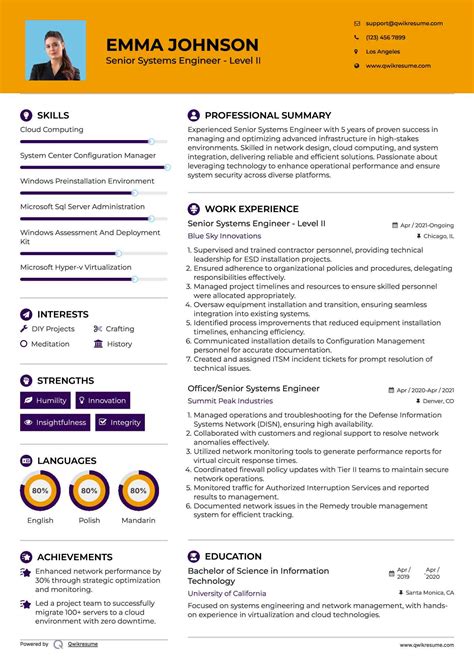 10 Senior Systems Engineer Resume Samples And Templates For 2025