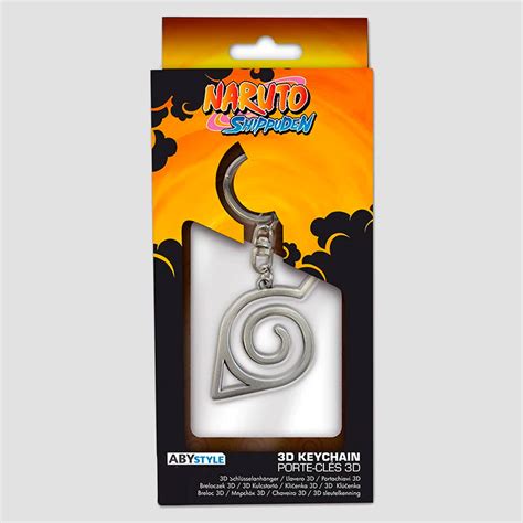 Hidden Leaf Village Symbol Naruto Shippuden Metal Keychain