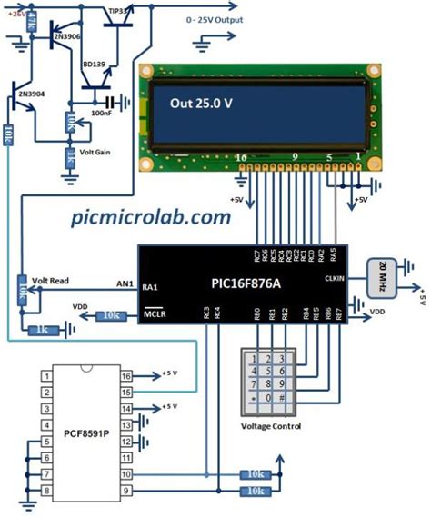 Digitally Controlled Power Supply Microcontroller Based Projects