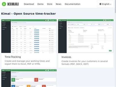Kimai Open Source time tracker AI工具箱