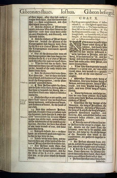 Joshua Chapter 9 Original 1611 Kjv