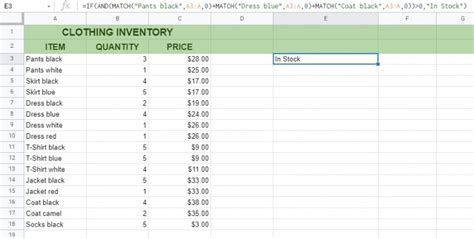 How To Match Multiple Values In A Column In Google Sheets