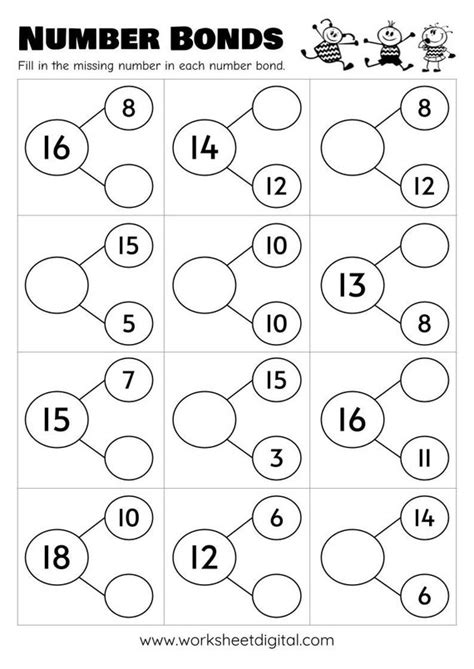 Free Decomposing Numbers To 20 Worksheet Download Free Decomposing