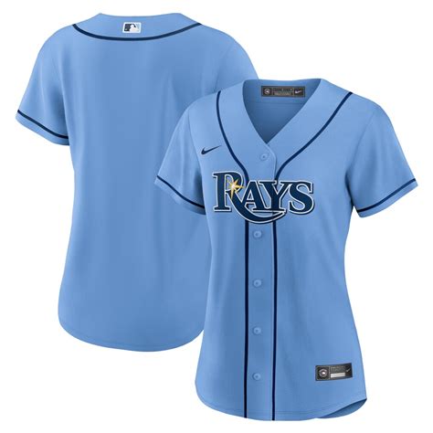 Womens Tampa Bay Rays Nike Light Blue Alternate Replica Team Jersey