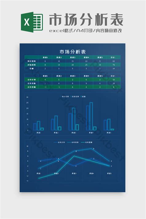 시장 분석 시트 Excel 템플릿 엑셀 템플릿 Xls 무료 다운로드 Pikbest
