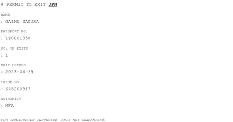 Exit Permit Codesandbox