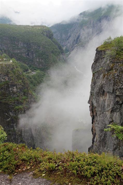 Canyon Near Voringfossen Waterfall Norway Stock Image Image Of Gorge
