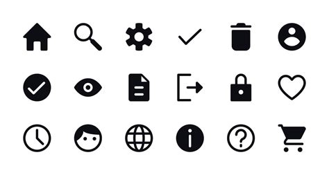 UI Essentials Icons Set 42568575 Vector Art At Vecteezy