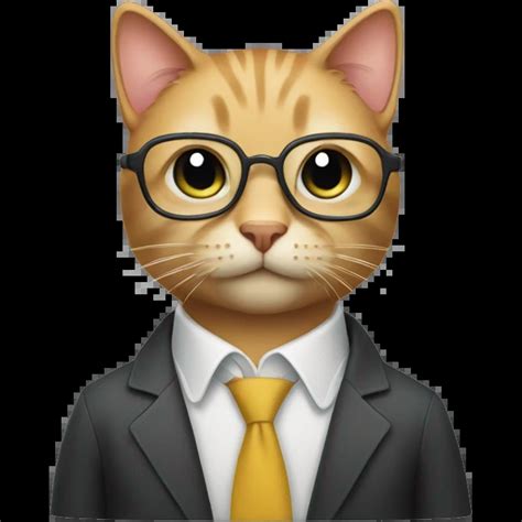 A Cat Thats A Data Scientist Emoji Ai Emoji Generator