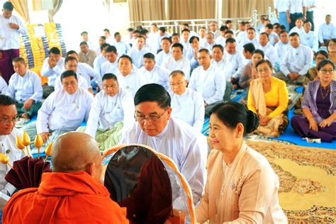 မကွေးတိုင်းဒေသကြီးဝန်ကြီးချုပ် ဦးတင့်လွင် တိုင်းဒေသကြီးအစိုးရအဖွဲ့မှက